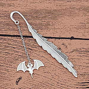 Gzrlyf Bat Bookmark Luminous Bookmarks Bat Gifts for Book Lover Bookworm Gifts Bat Lover Gifts (Luminous Bookmark)