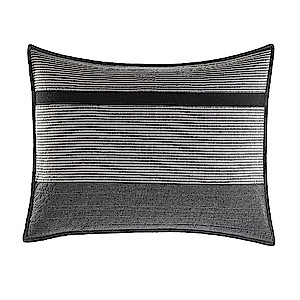 Nautica Home | Vessey Collection | 100% Cotton Reversible and Light-Weight Quilt Bedspread, Pre-Washed For Extra Comfort, Easy Care Machine Washable, Queen, Grey