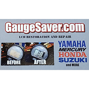 Black Vinyl Cover (1) for Round Digital Yamaha, Mercury, Honda, Suzuki Gauges