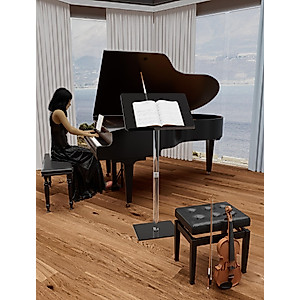 HODLBIT Acrylic Podium Stand, 23.6''X15.7'' Pulpits for Churches, Angle Adjustable, Large Modern Lecterns & Podiums for Classroom, Weddings, Concert, Professional Presentation Podiums, Easy Assembly…