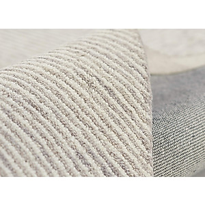 Momeni Charles Wool Hand Tufted Contemporary Indoor Area Rug, Taupe, 8' X 10'