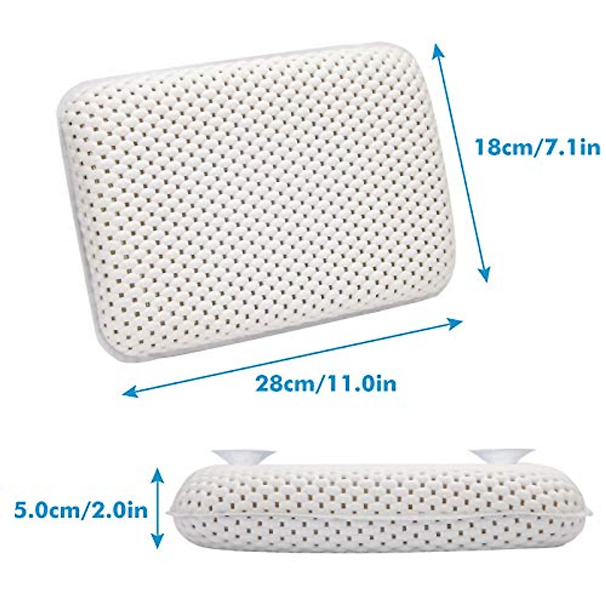 Bathtub and Spa Pillow with Suction Cups(Hankey YP01)