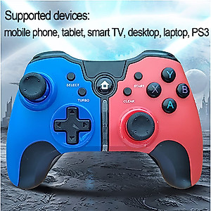 Wireless Game Joystick Controller, YILIKANG 2.4GHZ Gaming Joystick Controller Gamepad Remote Compatible with Android IOS Phones and Tablets, PS3, PC Windows XP/7/8/10