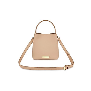 KATIE LOXTON Lucie Womens Vegan Leather Adjustable Detachable Strap Crossbody Pale Pink