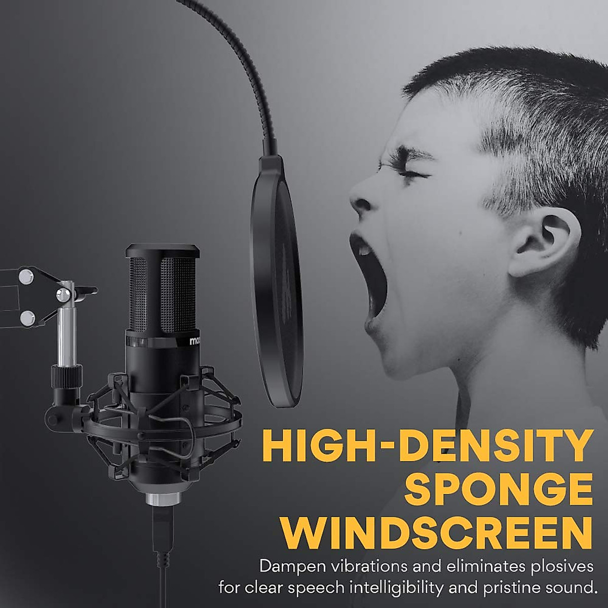 MAONO Podcast Microphone 192KHZ/24BIT AU-PM420 Metal USB Condenser Cardioid PC Mic with Professional Sound Chipset for Gaming, Streaming, YouTube, Voice Over, Studio/Home Recording