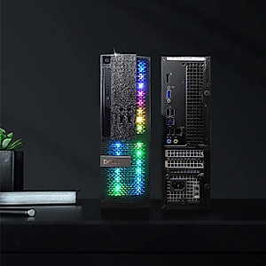 Dell PC Treasure Box RGB Desktop Computer Intel Quad Core I5 up to 3.6G, 16G, 512G SSD, WiFi & Bluetooth, RGB Gaming PC Keyboard & Mouse, DVD, Windows 10 Pro (Renewed) (Diamond Black)