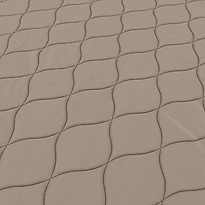 DHP Dana 6 Inch Quilted Twin Mattress with Removable Cover and Thermobonded Polyester Fill, Gray