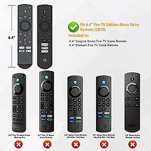 CaseBot Silicone Case for Amazon Insignia Smart HD Fire TV Voice Remote (2019) - Honey Comb Series [Anti Slip] Shockproof Cover Compatible with Element Smart Fire TV Voice Remote, Blue-Glow