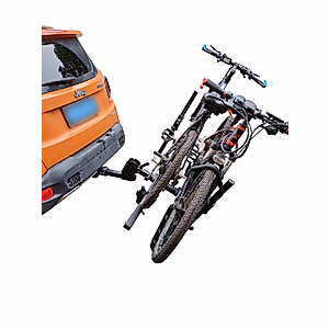MAXXHAUL 50606 Hitch Style 2-Bike Carrier Platform Style Rack for Standard, Fat Tire, Electric Bikes 2" Hitch Receiver - 66 lbs Weight Capacity Per Bike
