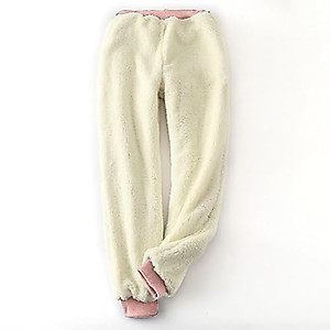 Womens Wide Leg Pants,Buffalo Plaid Print Sweatpants Women Baggy Xmas Print Drawstring Workout Active Joggers Reindeer Print Casual Straight Leg Running Sweatpants Pink XL