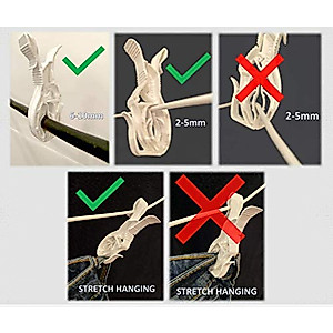 FIXCLIP Mini 16-Pack - Probably The Worlds Strongest Clothespin - Lockable & Storm-Proof - Never Lose Your Laundry Again!