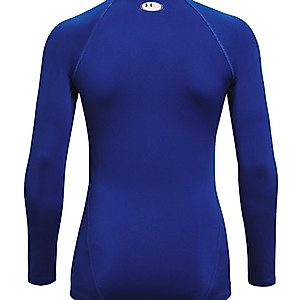 Under Armour Women's HeatGear Compression Long-Sleeve T-Shirt, Royal (400)/White, Medium