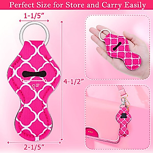 Cludoo 30Pcs Chapstick Holder Keychain Bulk, Chapstick Lip Balm Lipgloss Lipstick Holder Keychains for Lipstick, Chapstick, Lip Balm, lanyards, 30 Vibrant Colors