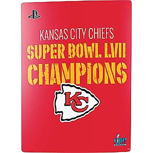 Skinit Decal Gaming Skin Compatible with PS5 Bundle - Officially Licensed NFL Kansas City Chiefs Super Bowl LVII Champions Design