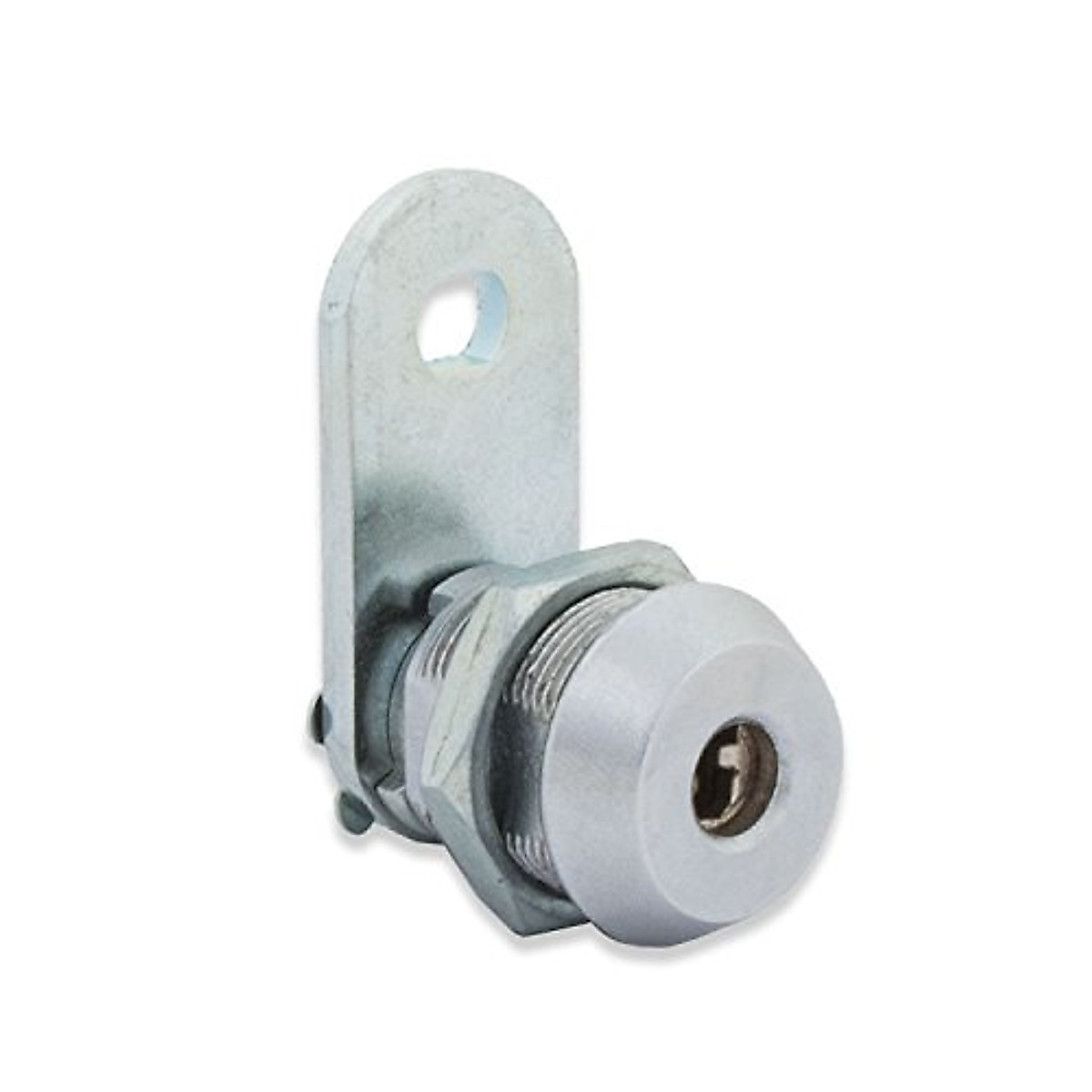 FJM Security 8418B-KD European High Security Cam Lock with 5/8” Cylinder and Chrome Finish, Keyed Different