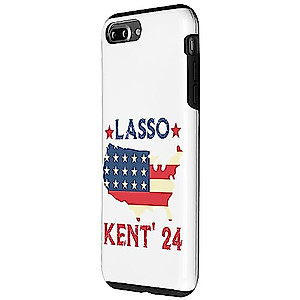 iPhone 7 Plus/8 Plus Lasso Kent' 24 Funny Usa Flag Sports 4th of July Election Case
