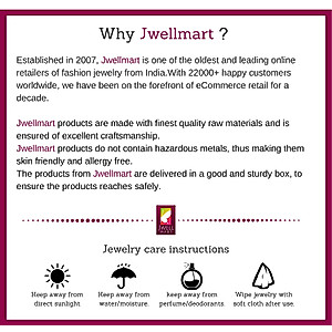 Jwellmart Bollywood Traditional Ethnic Pearl Jhumka Jhumki Indian Earrings for Women (Style1)