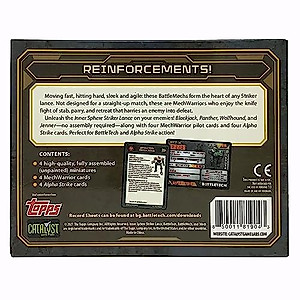 BattleTech: Inner Sphere Striker Lance Force Pack Boxed Set – For The World's Greatest Sci-Fi Miniatures Game Universe - By Catalyst Game Labs