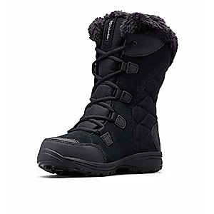 Columbia Women's Ice Maiden II Snow Boot, Black/Columbia Grey, 9.5 M US