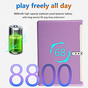 10.1 Inch Tablet, Tablet PC 10 Core 2.4G 5G WiFi 1960x1080 HD for 11.0 for Photography (US Plug)