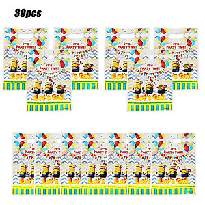 30 Pcs Party Gift Bags for Themed Birthday Decorations, Gift Bags for Kids Birthday Party, Candy Bag Gift Bags