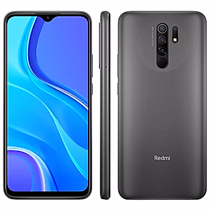 Xiaomi Redmi 9 (64GB, 4GB) 6.53", 5020 mAh Battery, Dual SIM GSM Unlocked Global 4G LTE (T-Mobile, AT&T, Straight Talk) International Model (Carbon Grey)