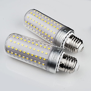 tebio LED E26 Corn Bulb 25W Middle Edison Screw LED Bulbs, 6000K Daylight White, 200W Incandescent Equivalent, Non-dimmable Light Bulb, 3-Pack