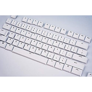 luo Suitable Logitech G915TKL G915 G815 Keyboard keycaps,Replacement Keycaps Mechanical Gaming Keyboard (White 87 Keys only keycaps)