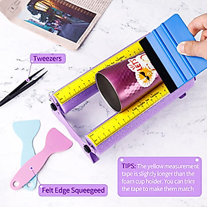 Cup Cradle for Tumblers, Foam Cup Holder with Measurements,Cup Holder,Cup Caddy Cuptisserie Storage Accessory Base Applying Ornament Vinyl Decal to Tumblers, Glass, Cups, Bottles