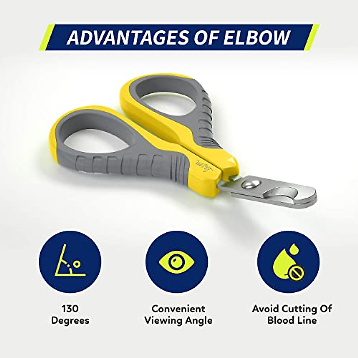 WePet Pet Nail Clippers, Professional Claw Trimmer, Scissor for Cats, Dogs, Puppies, Kittens, Hamsters, Rabbits and Small Animals, Sharp, Safe