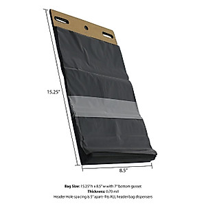 Zero Waste USA® - 800 ONEpul® dog waste station refill header bags - Dispense 1 bag at a time with our trademarked pull-strap. Designed to fit any dog waste header stations. (8 headers of 100 bags)