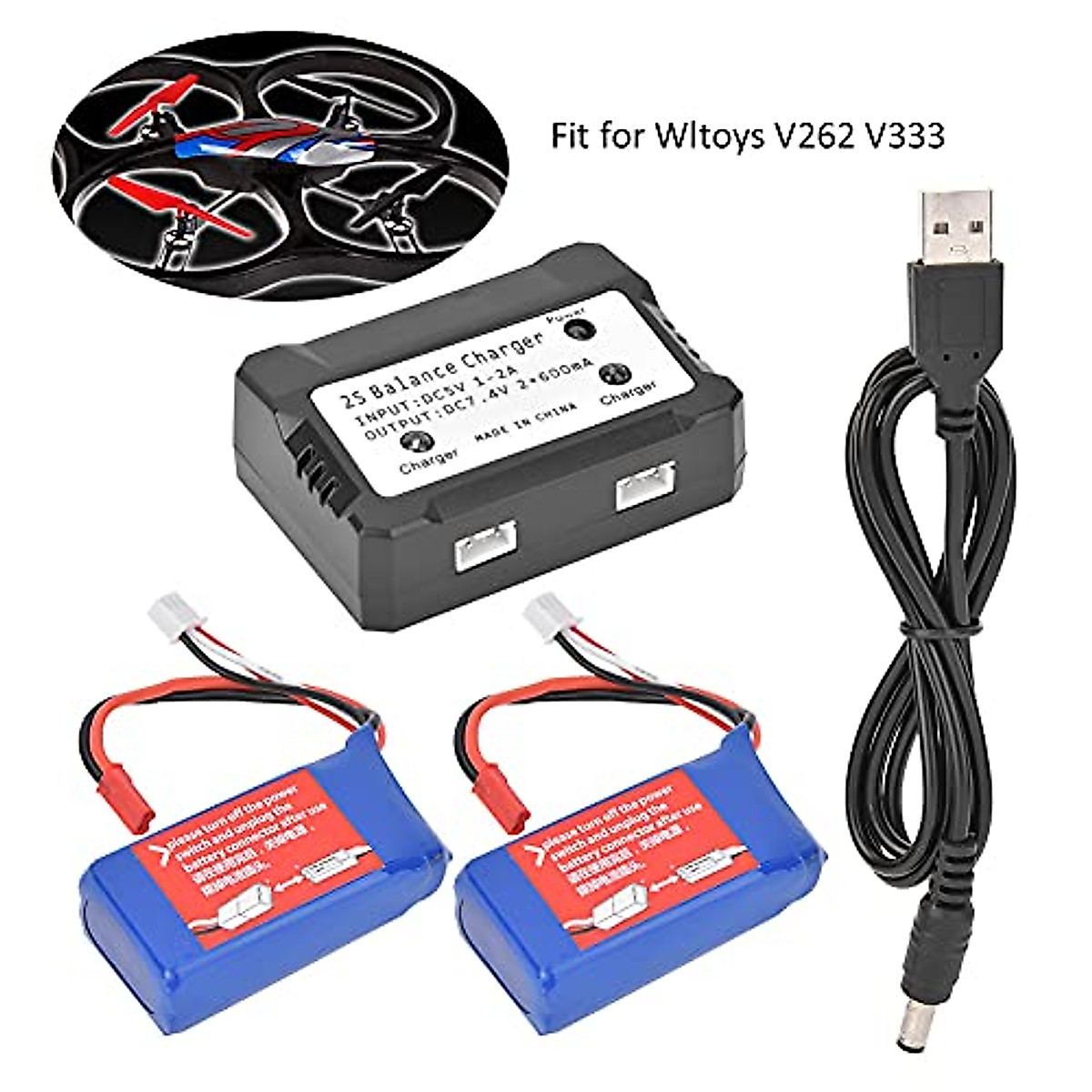 YYQTGG Convenient Stable Durable RC Accessory RC Quadcopter USB Cable for RC Drone with USB Cabl