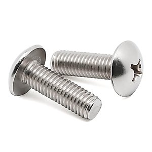 M4 x 25mm Truss Head Machine Screws for Cabinet Drawer Knob Pull Handle, Stainless Steel 18-8 (304), Bright Finish, 40 PCS