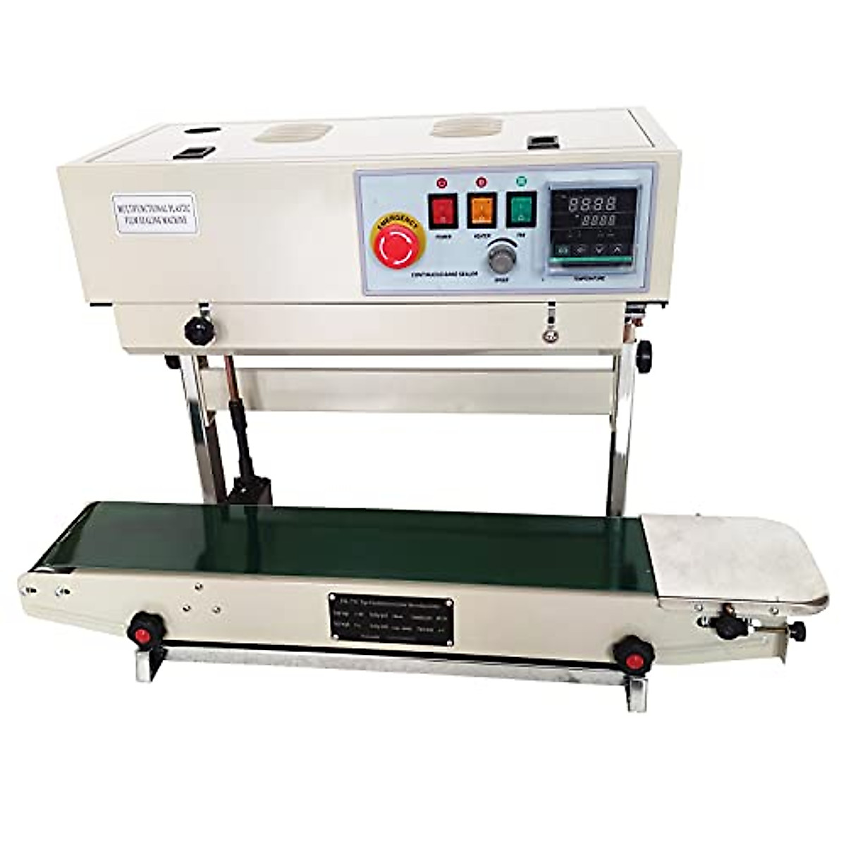 INTSUPERMAI Automatic Continuous Sealing Machine Vertical FR770 Auto Impulse Bag Sealer Machine with Digital Display
