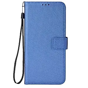 Phone Case for Oppo Reno2 F, Leather Wallet Case for Oppo Reno2 F Non-Slip PU Leather Cover, Flip Folio Book Phone Cover for Oppo Reno2 F Case Blue