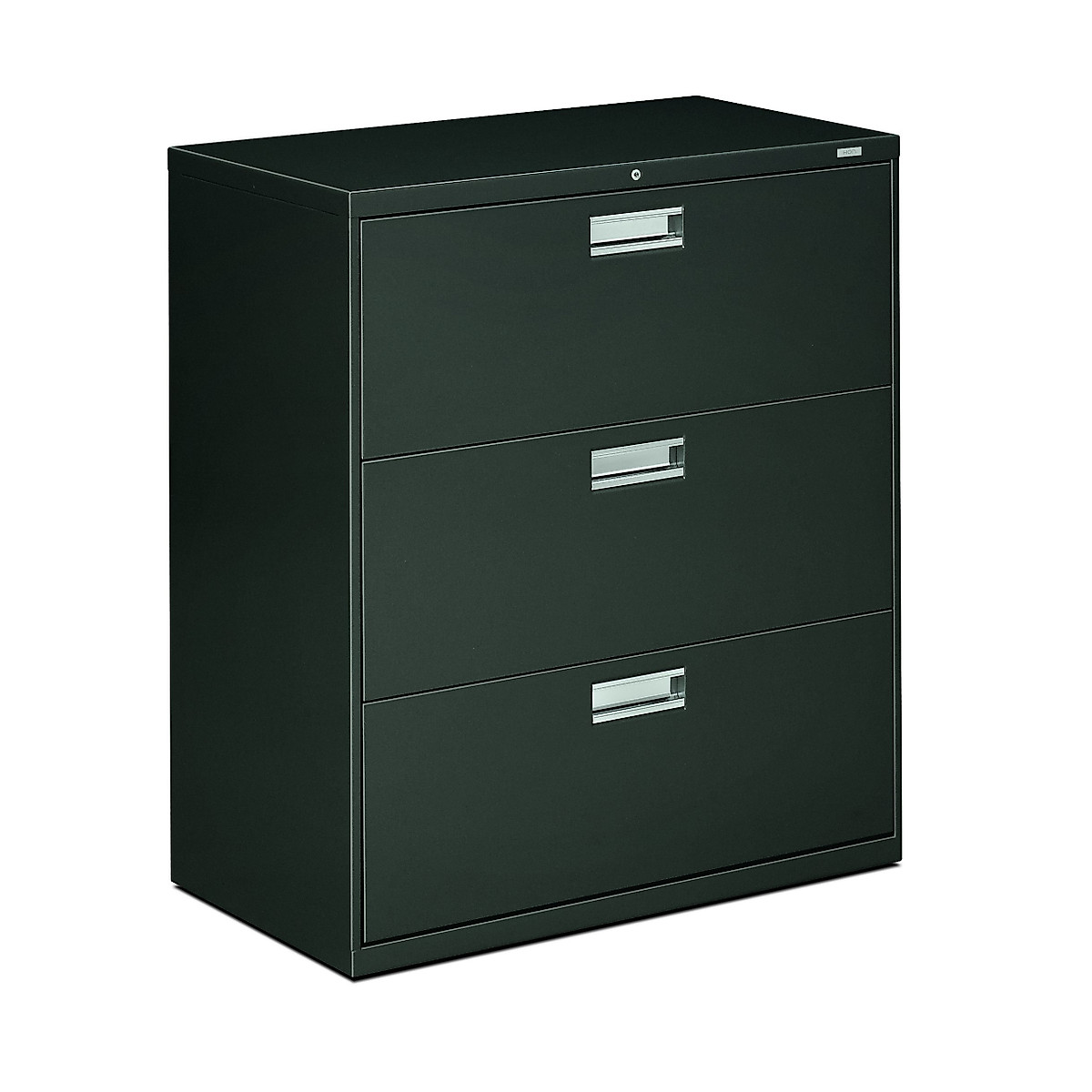 HON Brigade 600 Series Lateral File, 3 Legal/Letter-Size File Drawers, Charcoal, 36" X 18" X 39.13"