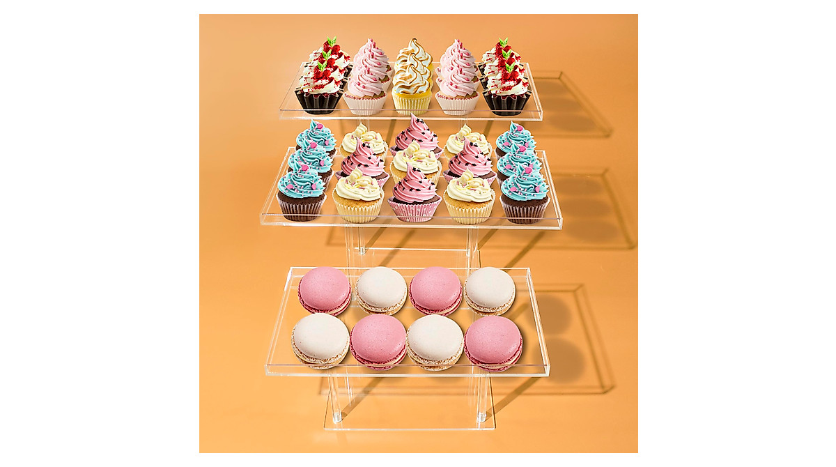 Clear Acrylic Dessert Display Set for Events & Parties