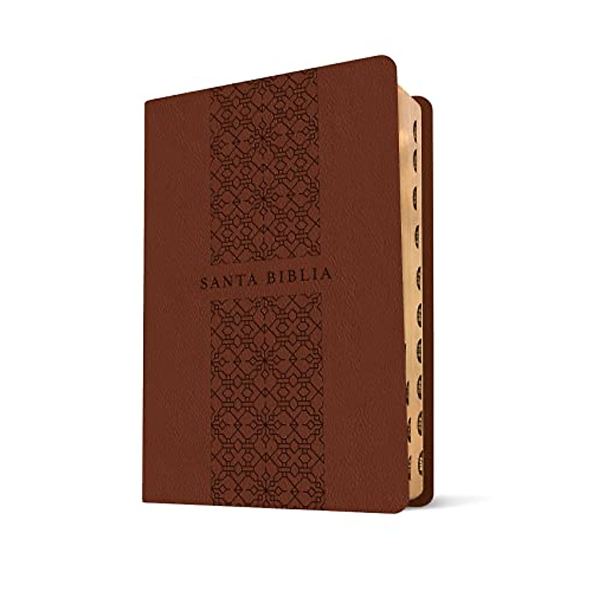 Santa Biblia NTV, Edición compacta, letra grande (SentiPiel, Café, Índice, Letra Roja) (Spanish Edition)