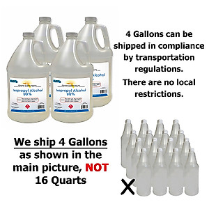 Isopropyl Alcohol Grade 99% Anhydrous - 4 Gallon