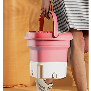 Krneaoch 6L 36W Portable Folding Washing Machine, Washing Machine Mini Portable Washing Machine, Portable Washer for Camping, RV, Travel, Small Spaces, Lightweight and Easy to Carry