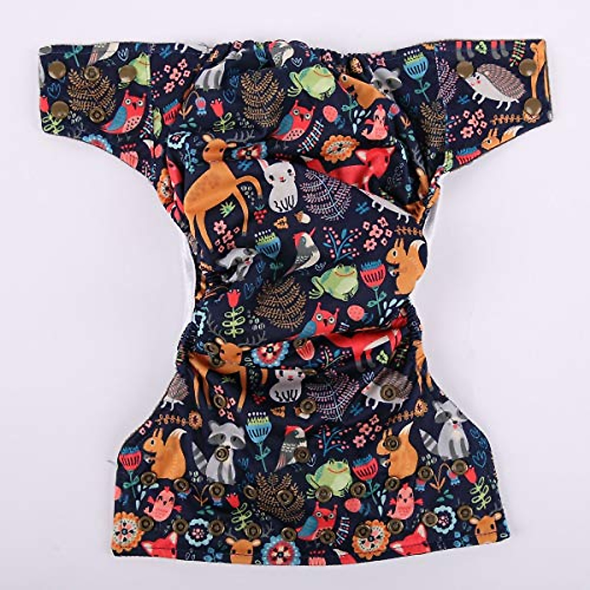 AIll in One Night AIO Cloth Diaper Nappy Sewn in Insert Reusable Washable (Animal Pack)