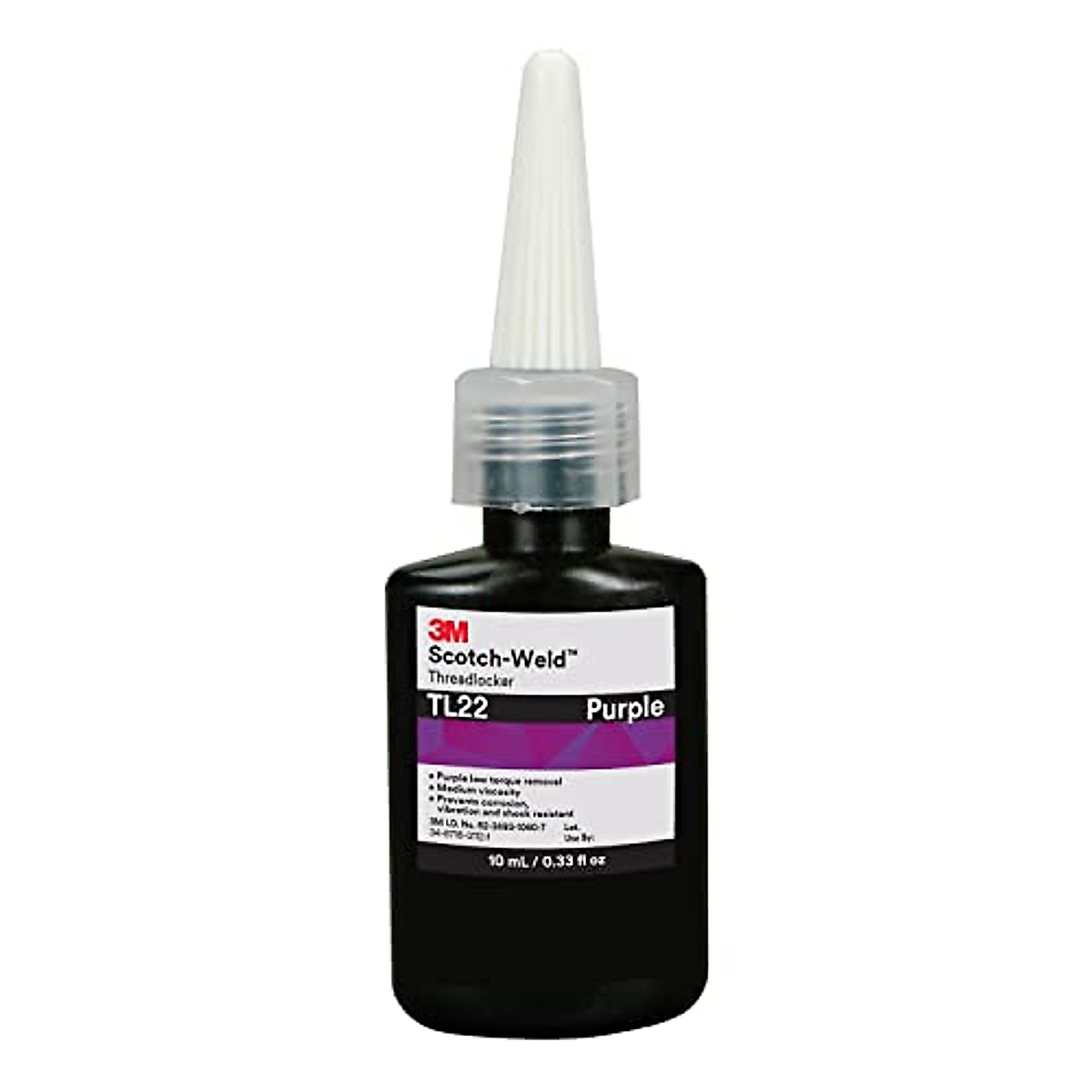 3M TALC Scotch-Weld Threadlocker TL22, Purple, 10 mL Bottle