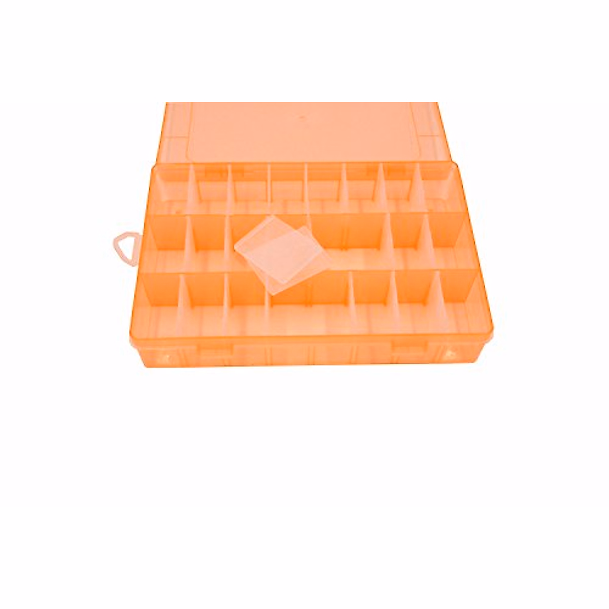 4 Pcs 24 Grids 7.5 Inch x 5.1 Inch Adjustable Small Removable Clear Plastic Jewelry Organizer Divider Storage Box Jewelry Earring Tool Containers (4pack(24-Grid ))