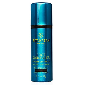 Rita Hazan Root Concealer Touch Up Spray - Instant Spray To Cover Up Roots - Quick Drying, Water-Resistant Formula - Temporary Hair Color Spray for Gray Roots - 2 oz. Root Spray Dark Brown/Black