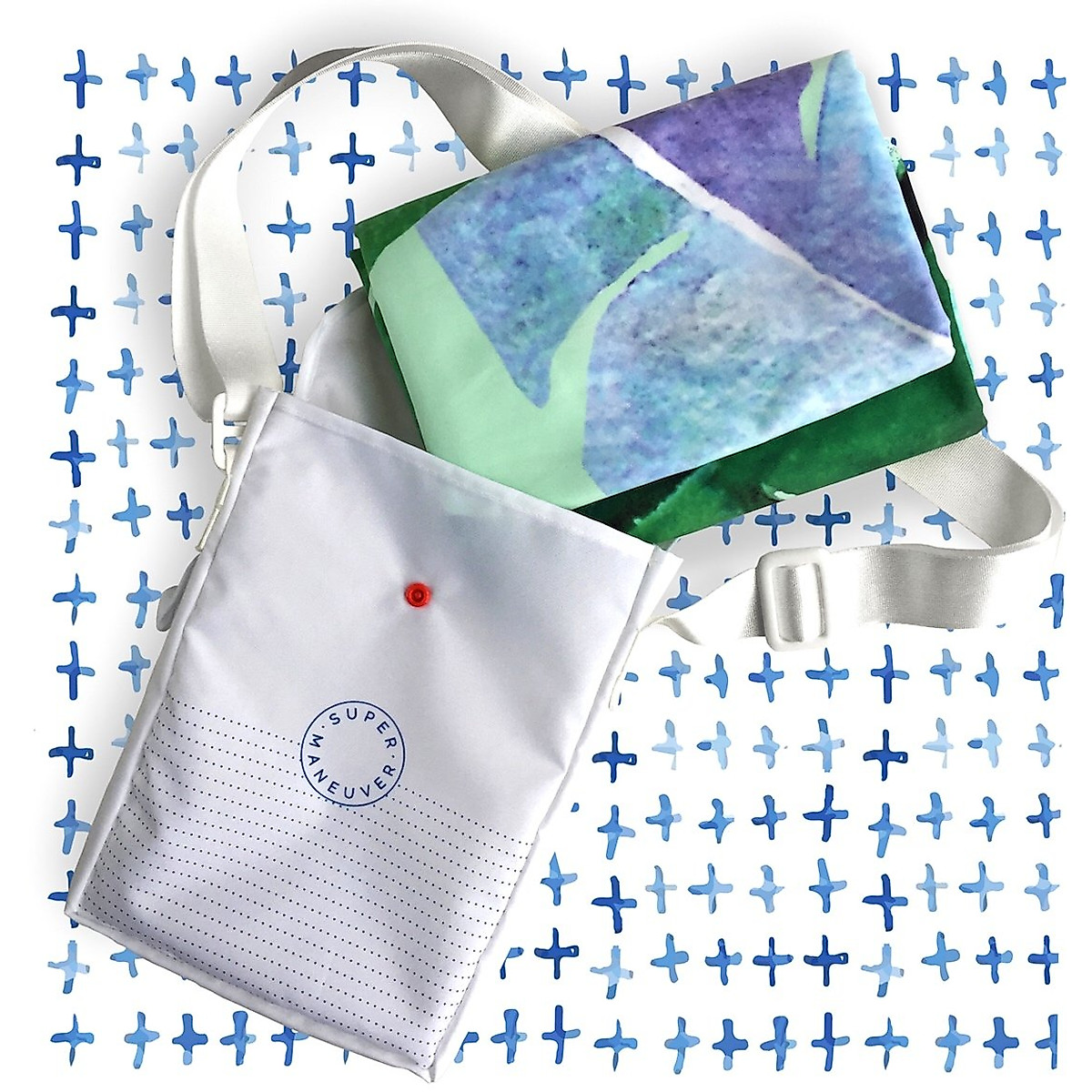 Super Maneuver Microfiber Beach Towel & Bag. Lightweight, Compact & Quick-Dry. For Travel, the Beach, Pool, Gym, Yoga & Camping. Extra Large (71x35.5), Tropical Leaves