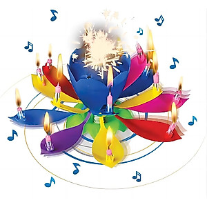 Generic Birthday Party Long Thin Cake Candles Metallic Birthday Candles in Holders for Birthday Cakes Decorations, Champagne Gold by Lucky Party DC01, Generic121