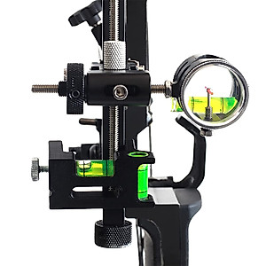 SOPOGER Archery Multifunctional Bow Level Tuning and Mounting String 3D Printing Compound Bow Sight Tuning Bubble Level Combos Tool Kit for Compound Bows (Black)