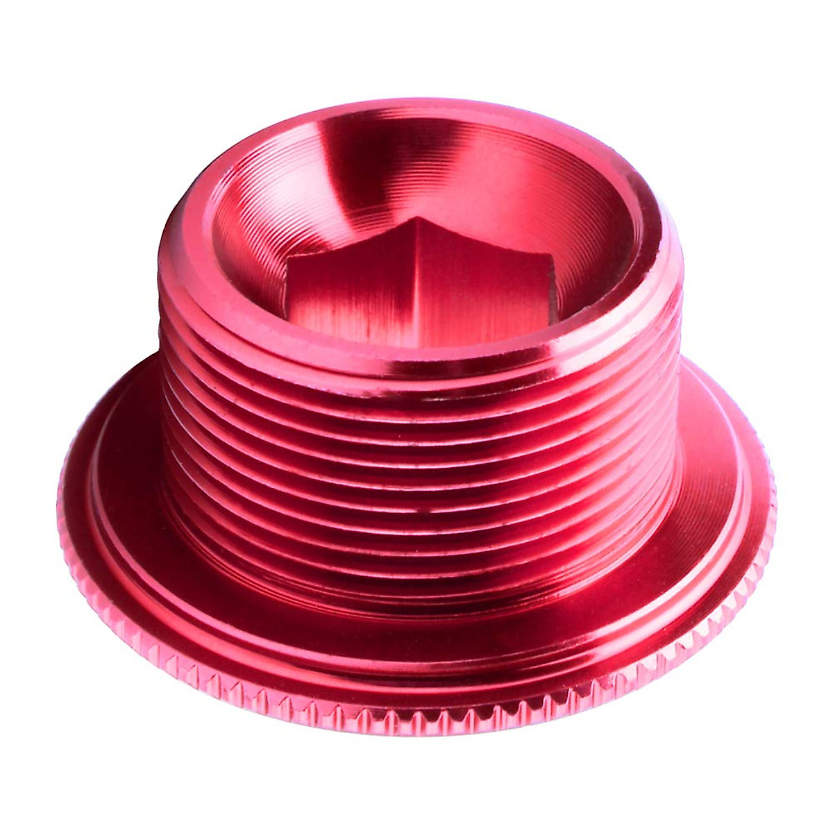 Saipe 2 Pcs Bicycle Crank Screws M20 Crank Arm Screws Crank Fixing Bolt Aluminum Alloy CNC Crankset Screws for MTB Mountain Road Bike Riding (Red)