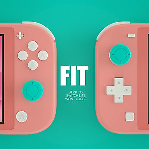 Switch Lite Thumb Grips, Different Sizes Joystick Caps for Nintendo Switch Lite - Turquoise