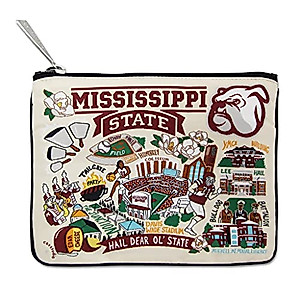 Catstudio Mississippi State University Collegiate Zipper Pouch Purse | Holds Your Phone, Coins, Pencils, Makeup, Dog Treats, & Tech Tools